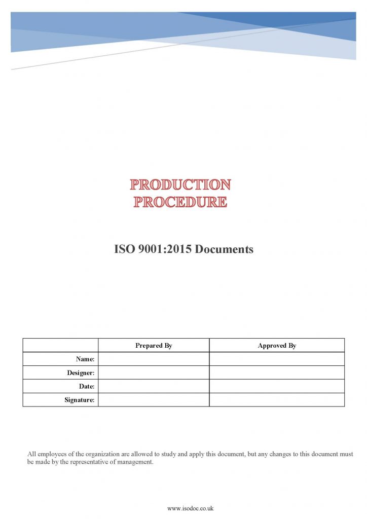 Download Production Procedure